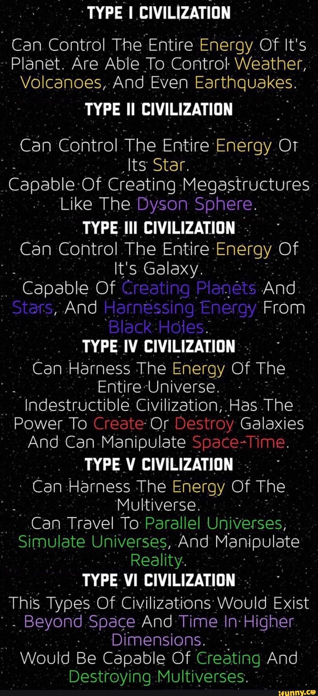 TYPE I CIVILIZATION © Can Conta The Entire Energy OF I It's "Planet ...