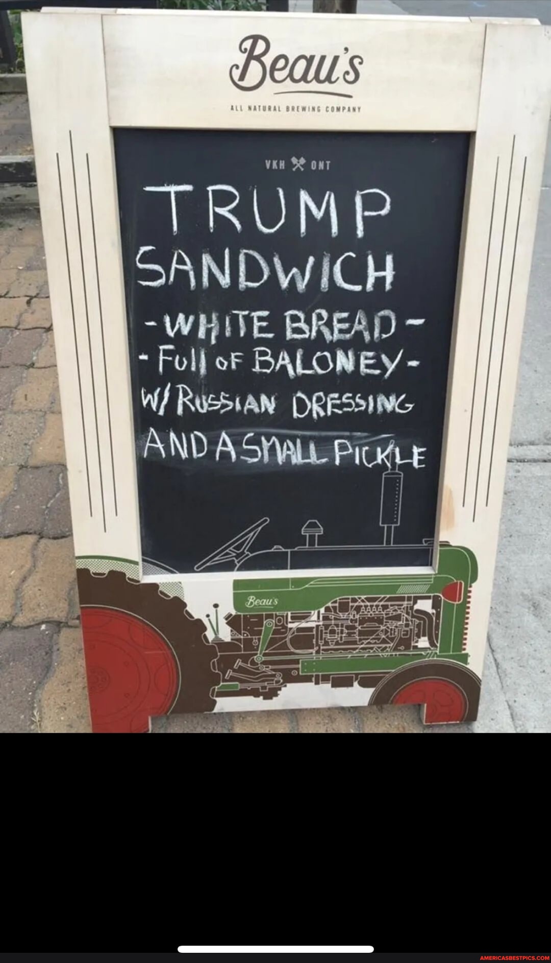 VKH onT TRUMP SANDWICH - WHITE BREAD - - Fulj oF BALONEY - I I W ...
