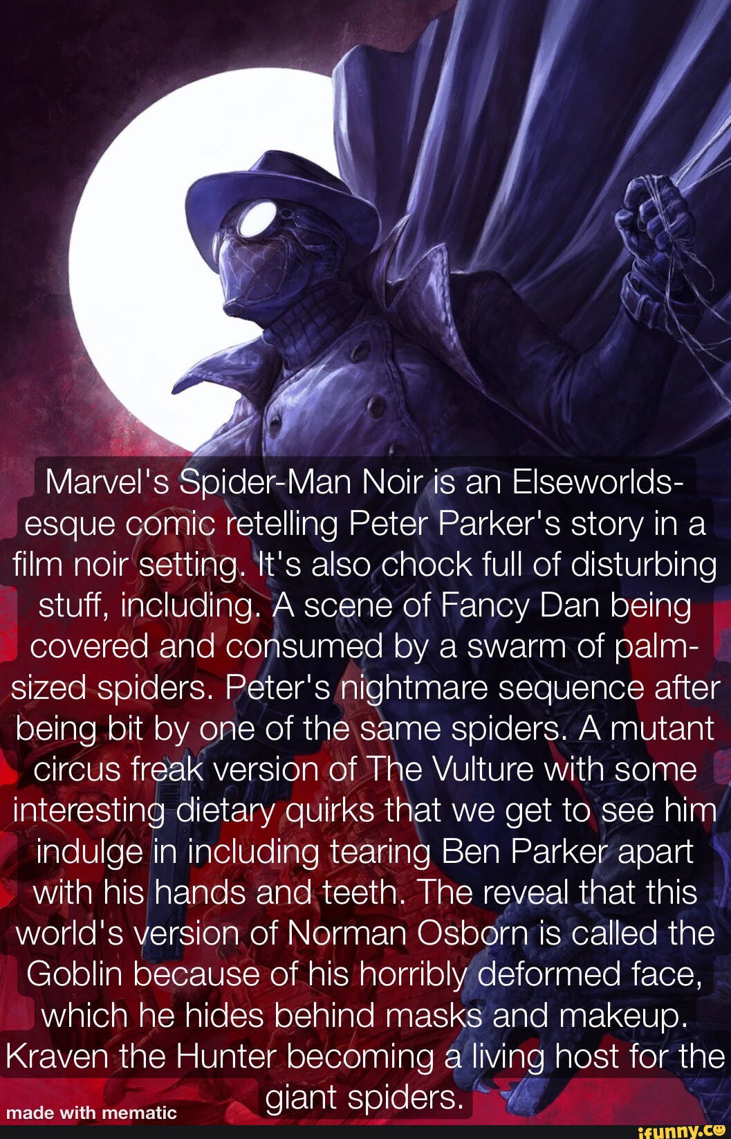 Marvel's Spider-Man Noir is an Elseworlds- esque comic retelling Peter ...