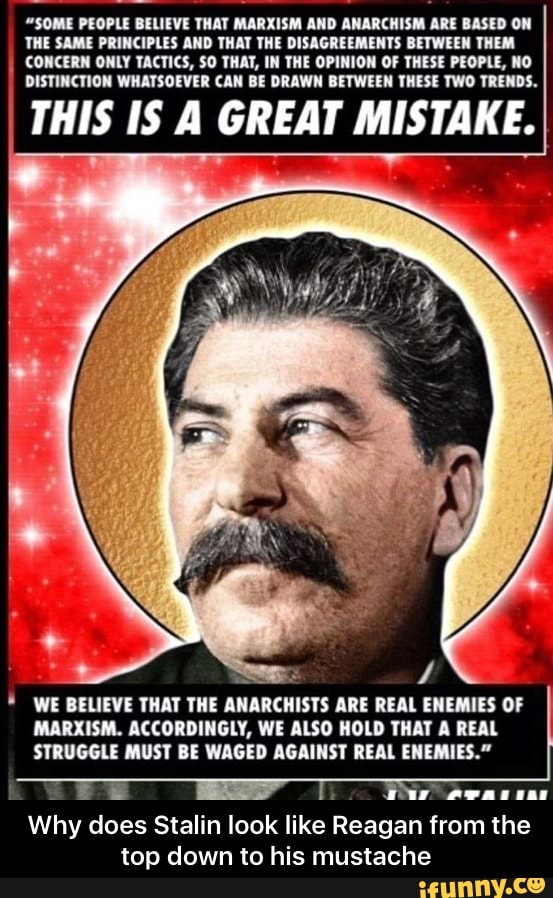 Why does Stalin look like Reagan from the top down to his mustache - iFunny