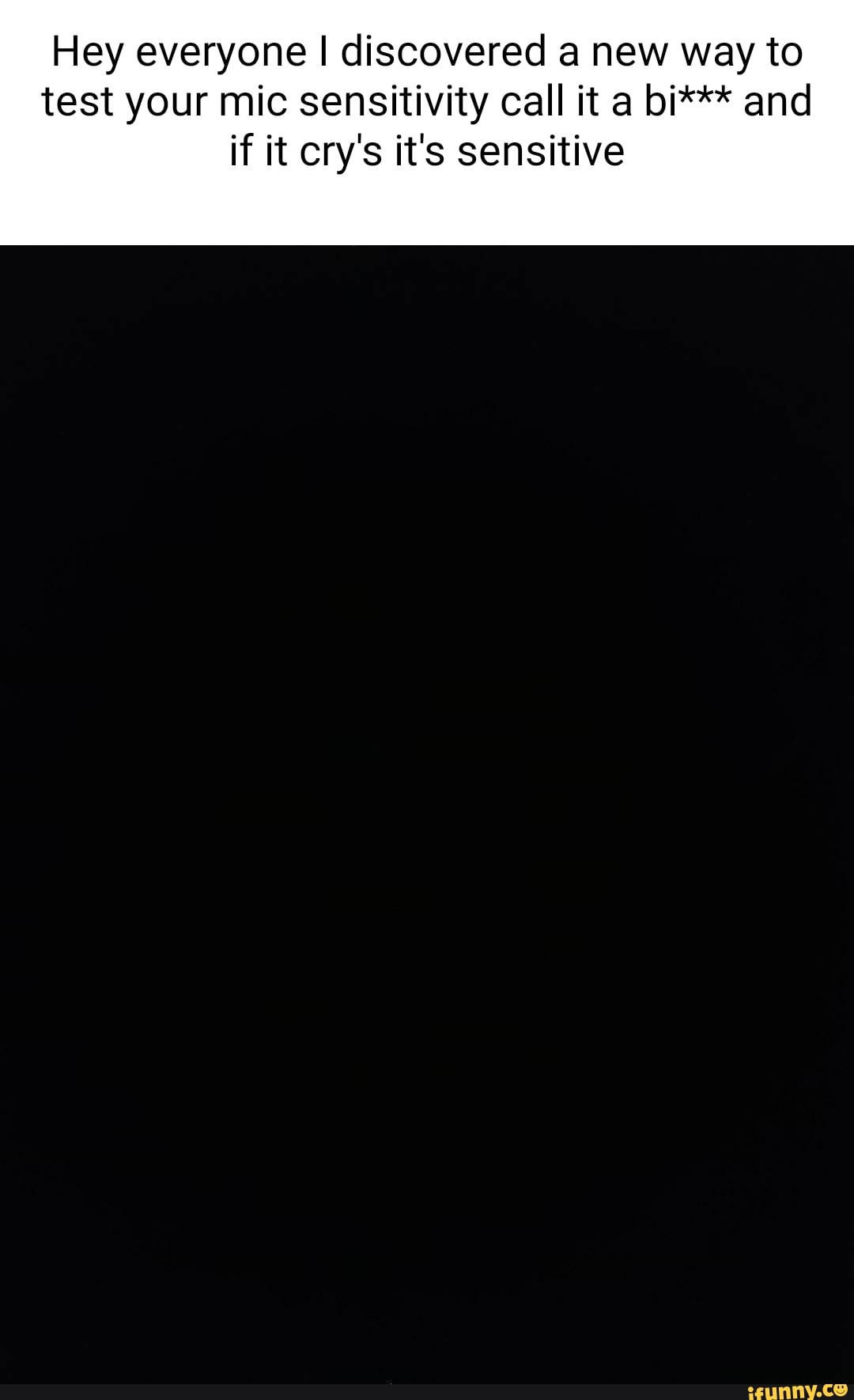 Hey everyone I discovered a new way to test your mic sensitivity call ...