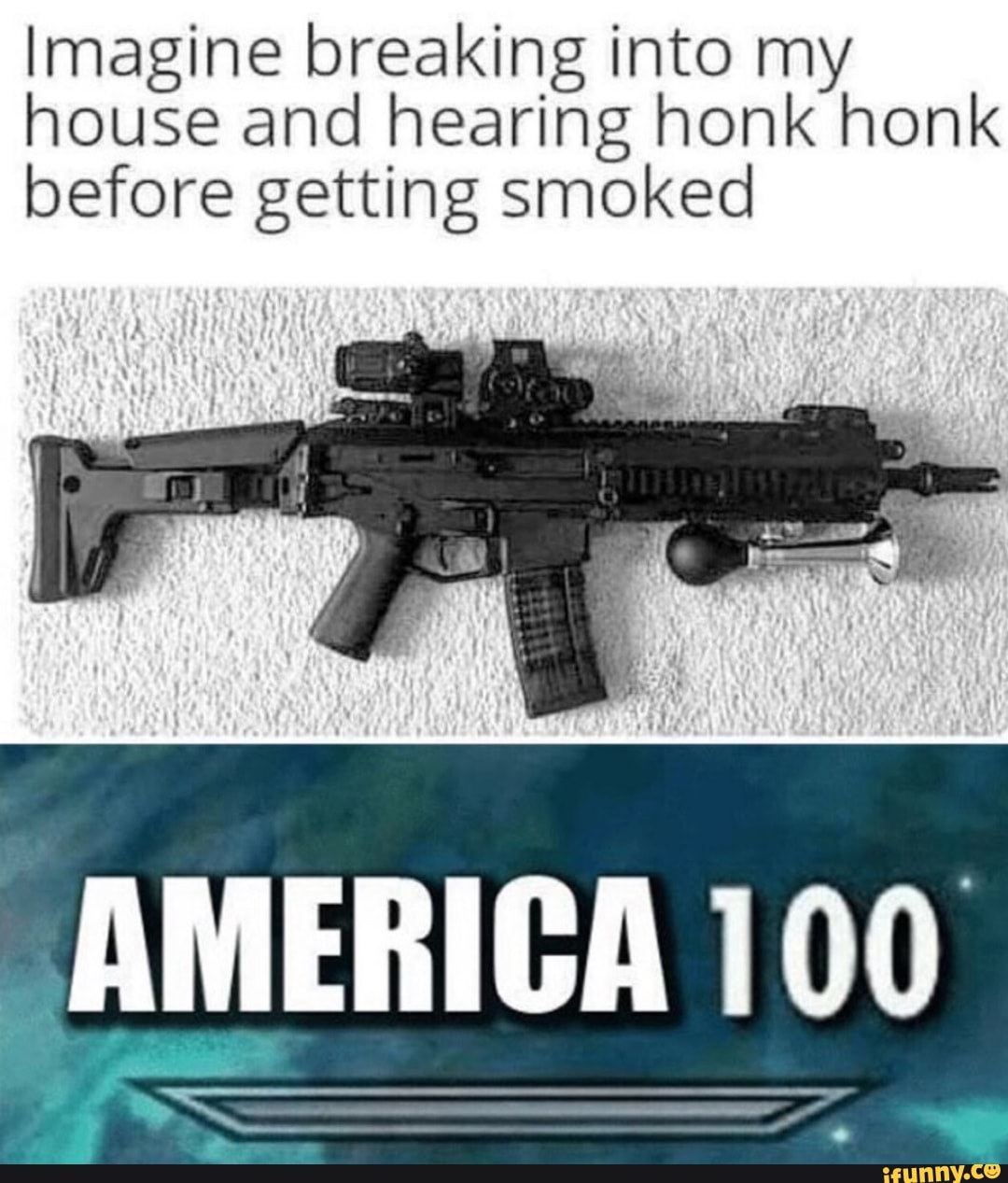 Imagine breaking into my house and hearing honk honk before getting ...