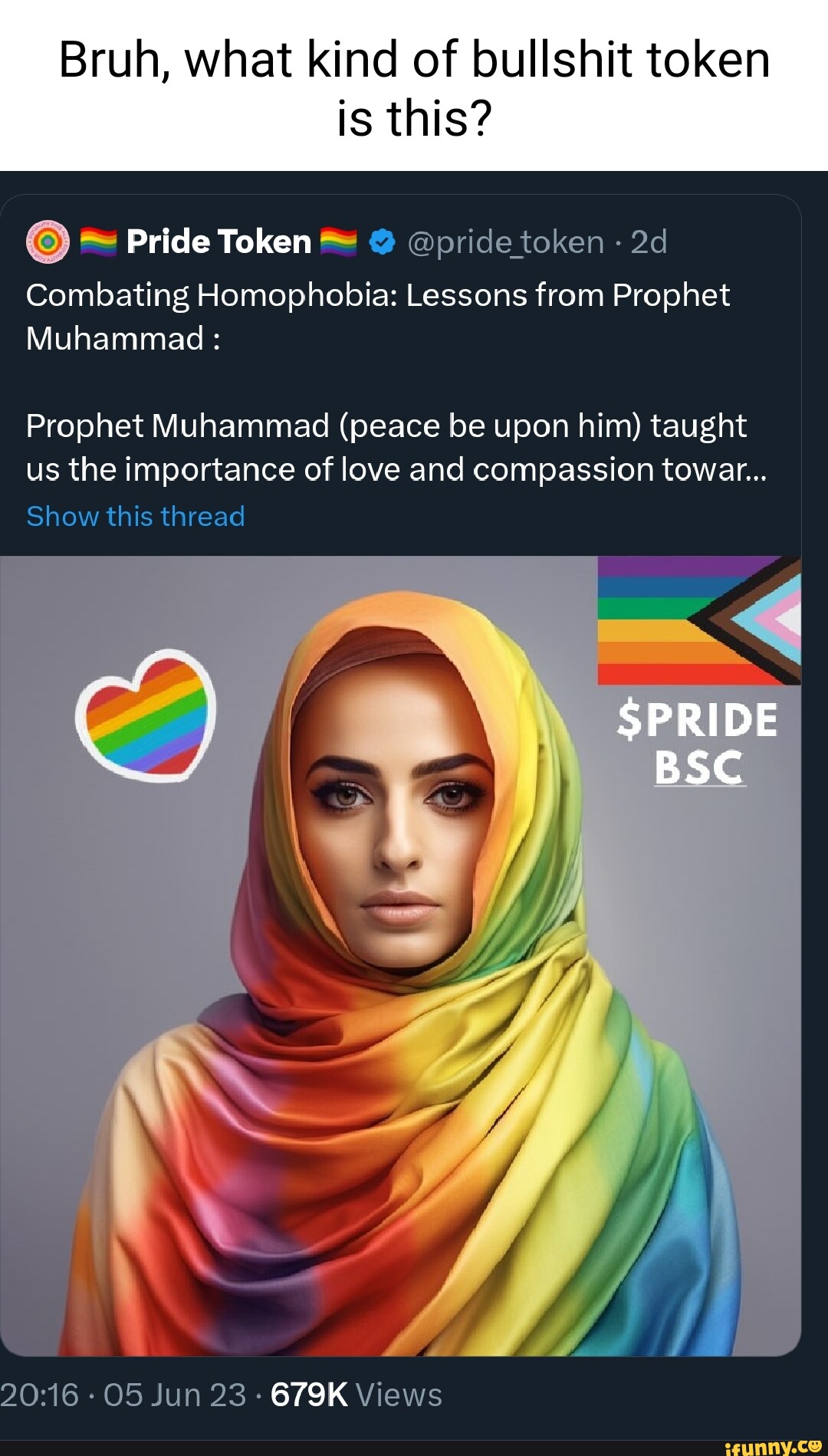 Bruh, what kind of bullshit token is this? = Pride Token @pride token ...