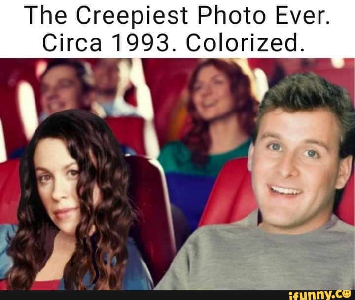 The Creepiest Photo Ever. Circa 1993. Colorized. - iFunny