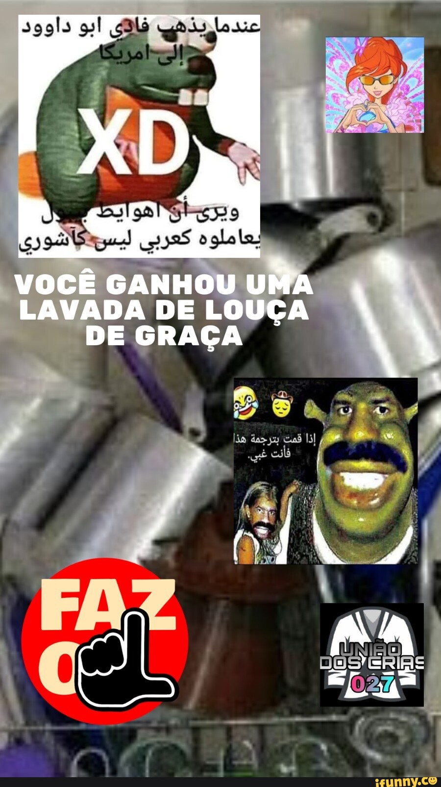 VOCÊ GANHOU UMA LAVADA DE LOUÇA DE GRAÇA - iFunny Brazil