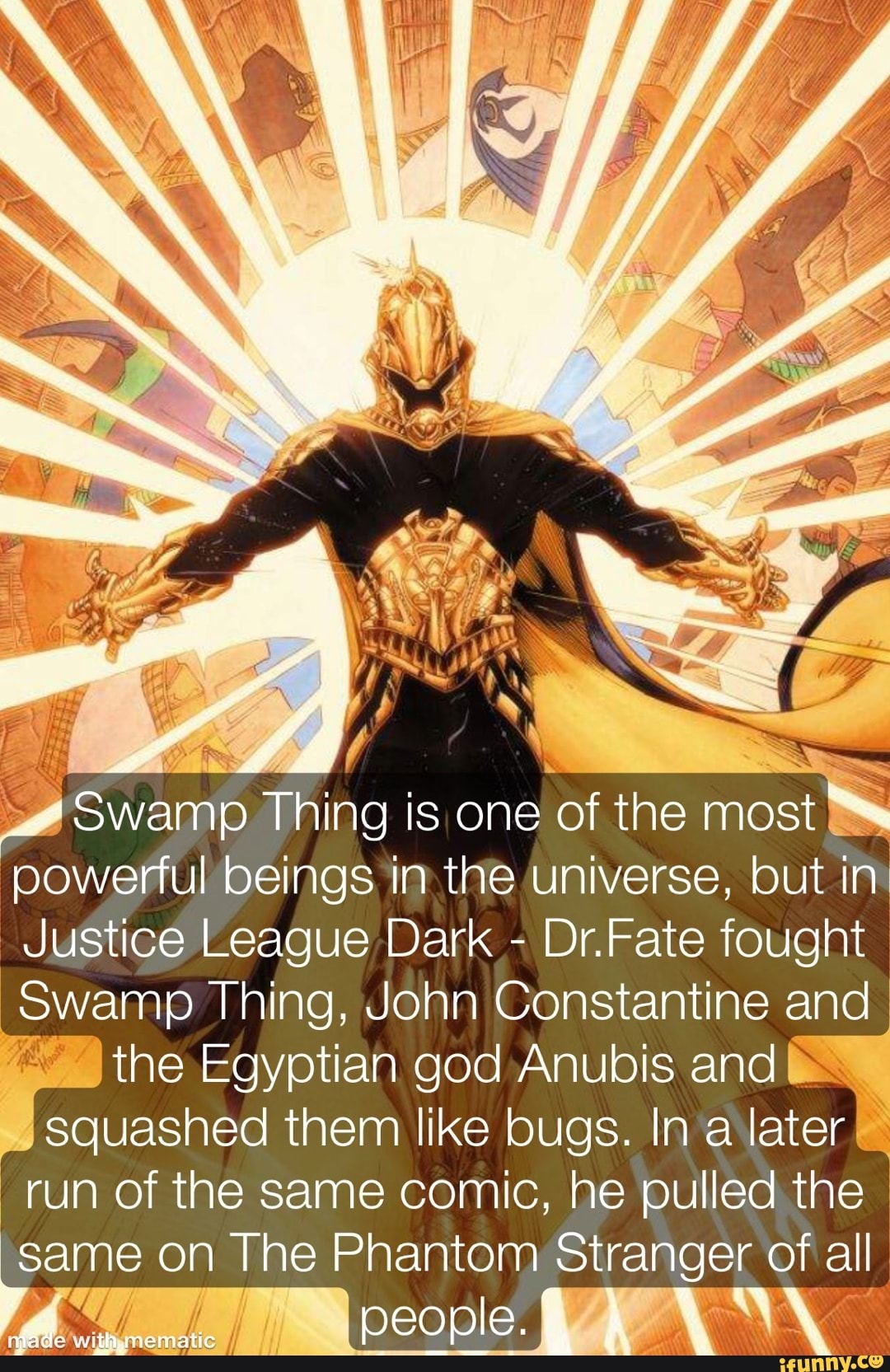 Swamp Thing is one of the most powerful beings in the universe, but in ...