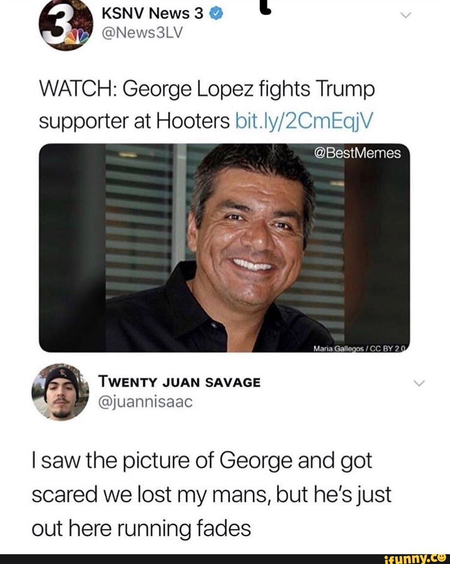 WATCH: George Lopez fights Trump supporter at Hooters bit.ly/2CmEqjV I ...