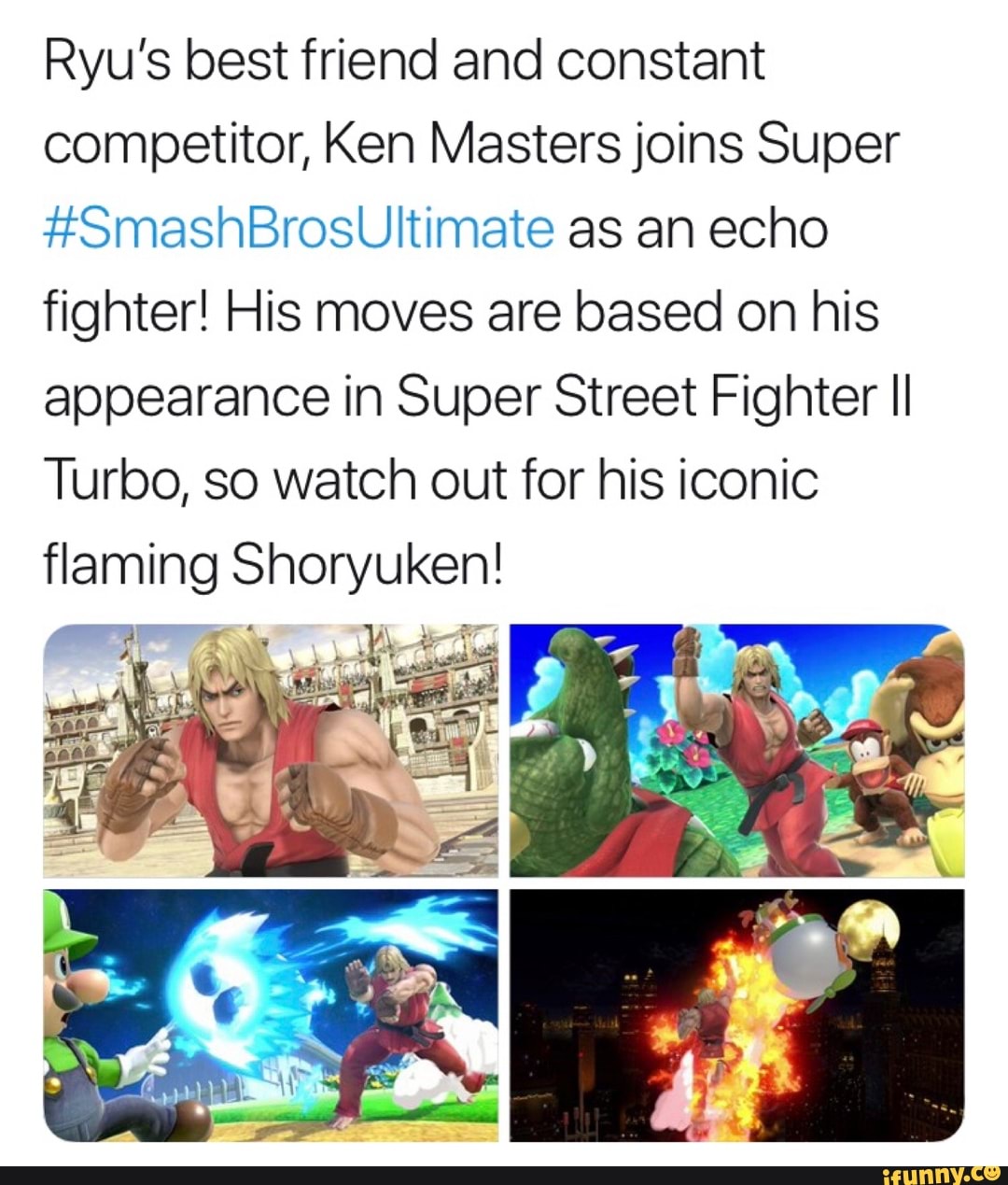 Ryu’s best friend and constant competitor, Ken Masters joins Super # ...
