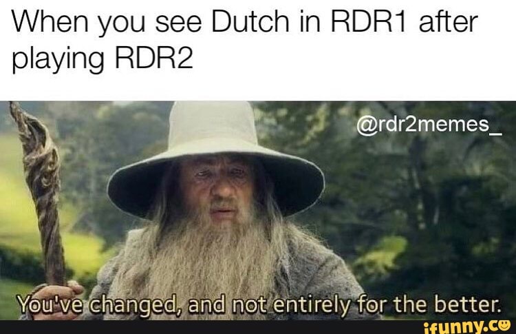 When you see Dutch in RDR1 after playing RDR2 @rdr2memes_ - iFunny