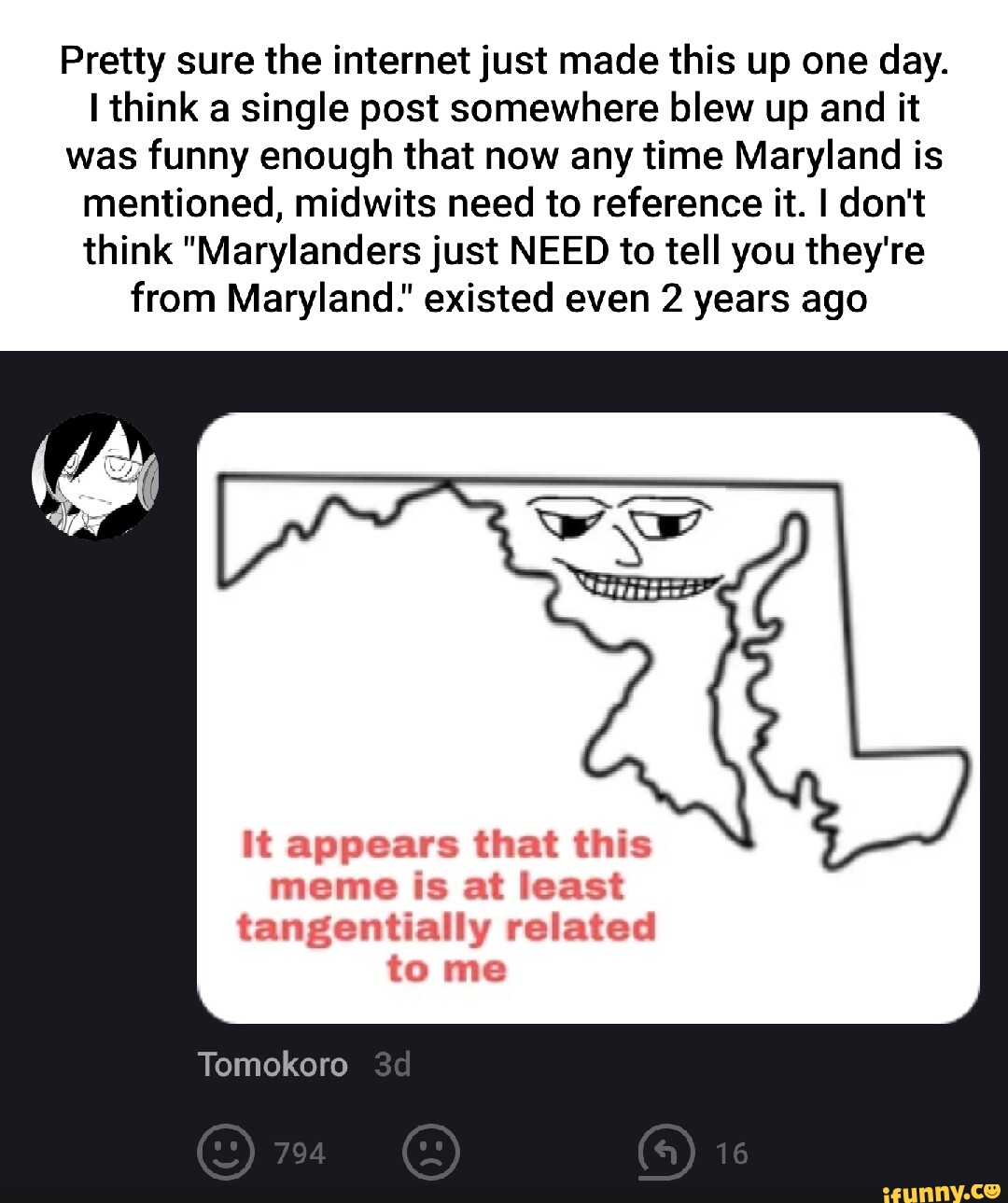 Pretty sure the internet just made this up one day. I think a single ...