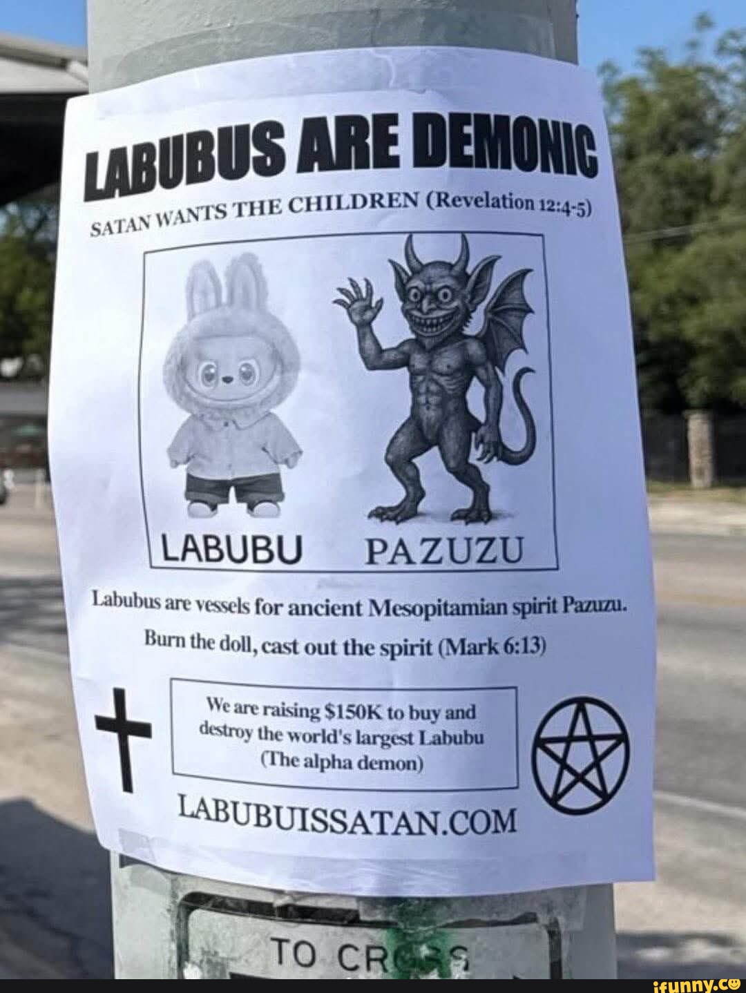 WANTS THE CHILDREN (Revelation WAN? SATAS LABUBU PAZUZU Labubus are ...