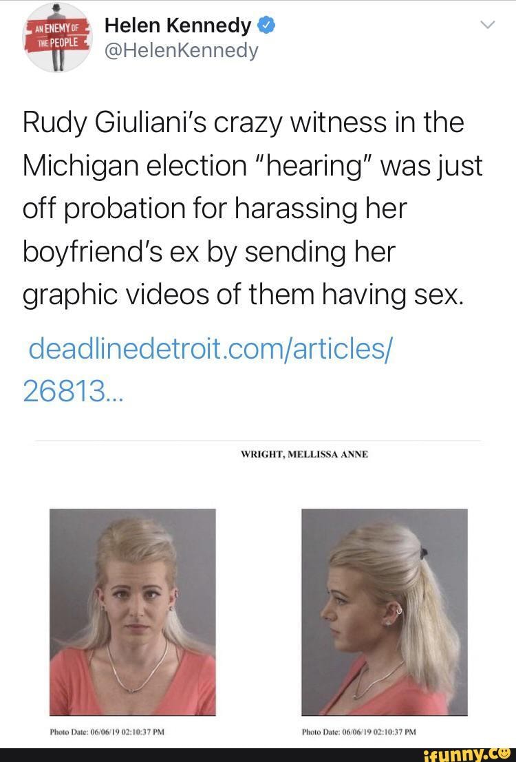 Helen Kennedy Rudy Giuliani's crazy witness in the Michigan election ...