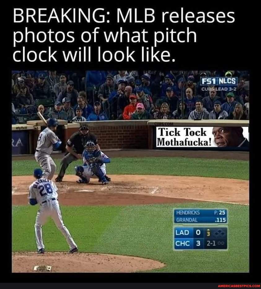 BREAKING: MLB releases photos of what pitch clock will look like. Tick ...