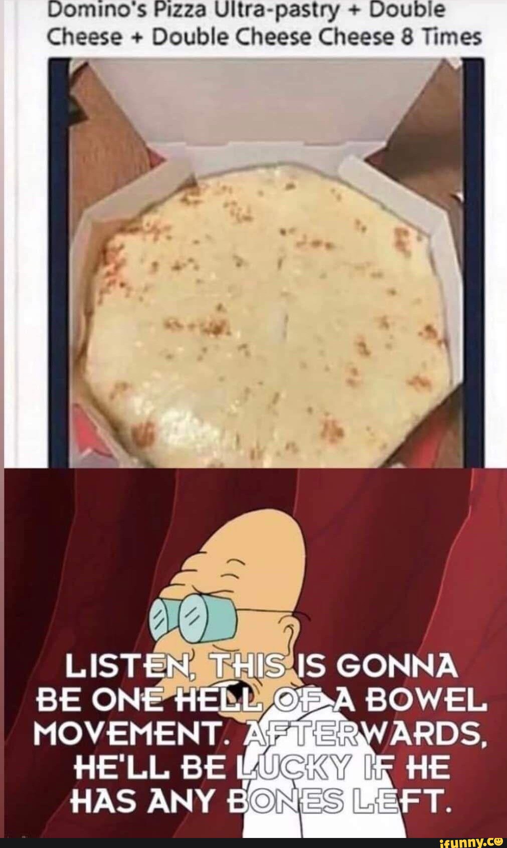 Domino's Pizza Ultra-pastry + Double Cheese + Double Cheese Cheese 8 ...