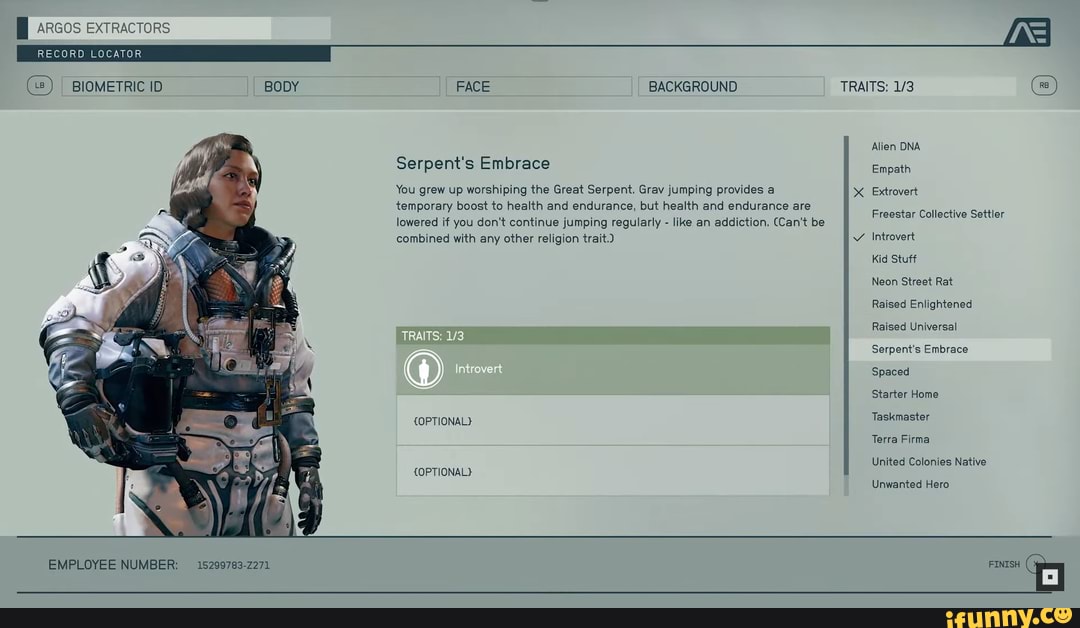 ARGOS EXTRACTORS RECORD LOCATOR BIOMETRIC ID BODY BIOMETRIC BODY FACE ...