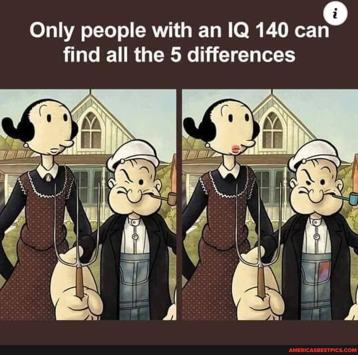 Only people with an IQ 140 can find all the 5 differences - America’s ...