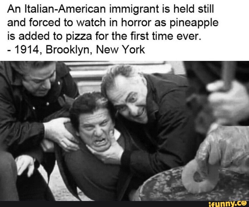 An Italian-American immigrant is held still and forced to watch in ...