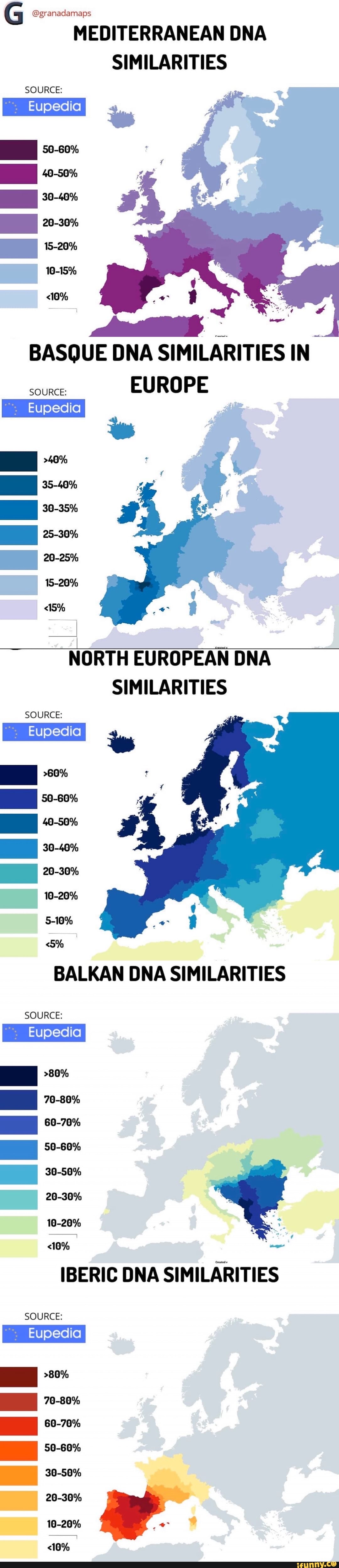 @granadamaps MEDITERRANEAN DNA SIMILARITIES NORTH EUROPEAN DNA BASQUE ...