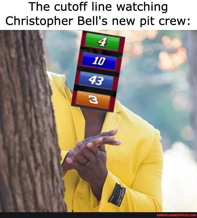The cutoff line watching Christopher Bell's new pit crew: - America’s ...