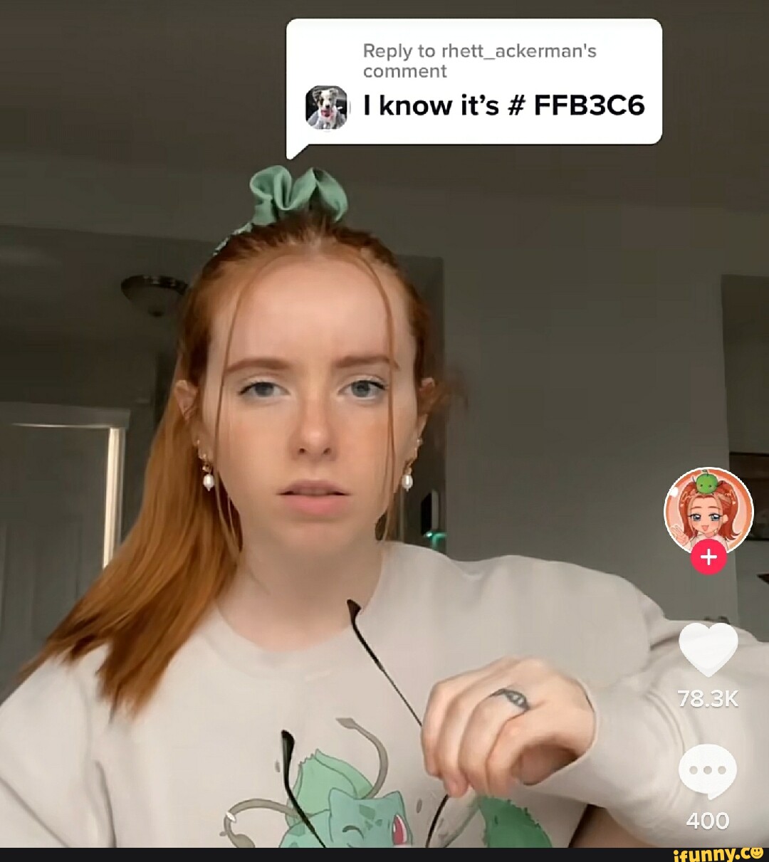 Reply to rhett_ackerman's comment I know it's # FFB3C6 - iFunny