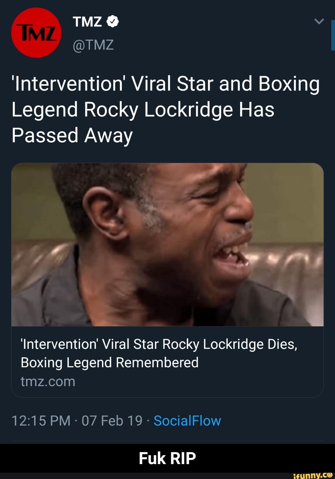 'lntervention' Viral Star and Boxing Legend Rocky Lockridge Has Passed ...