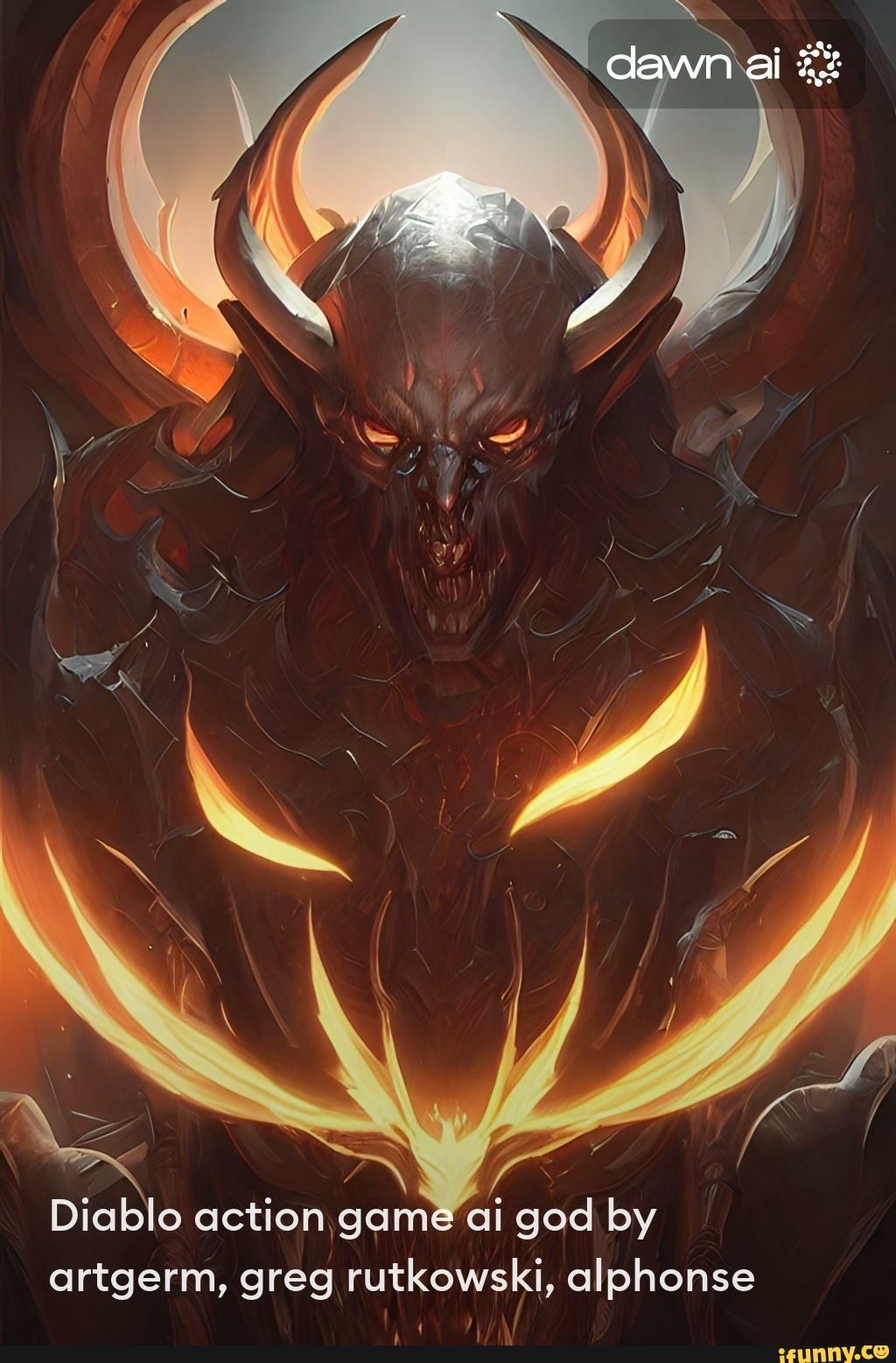 Dawn ai Diablo action gam ai god by artgerm, greg rutkowski, alphonse ...