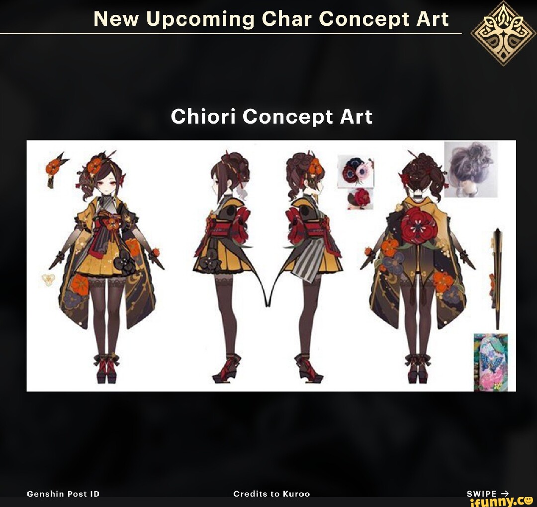 New Upcoming Char Concept Art Chiori Concept Art Genshin Post ID ...