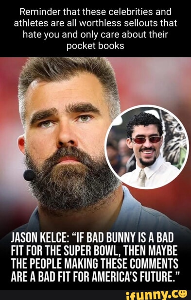 Reminder that these celebrities and athletes are all worthless sellouts ...