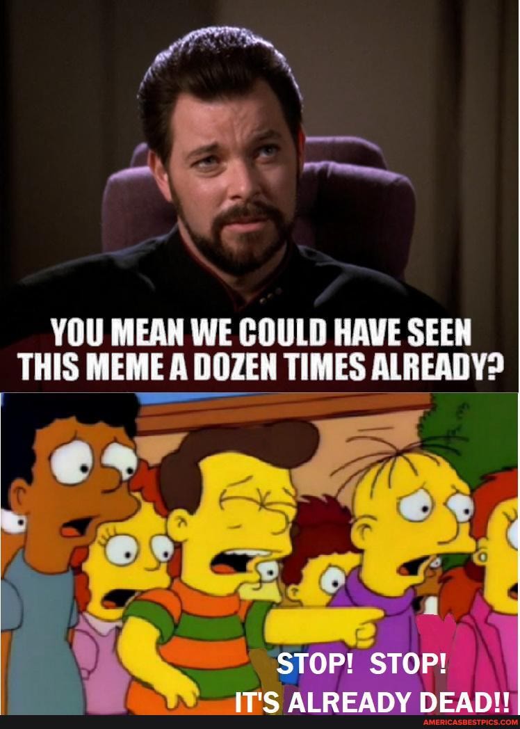 YOU MEAN WE COULD HAVE SEER THIS MEME A DOZEN TIMES ALREADY? Co STOP ...