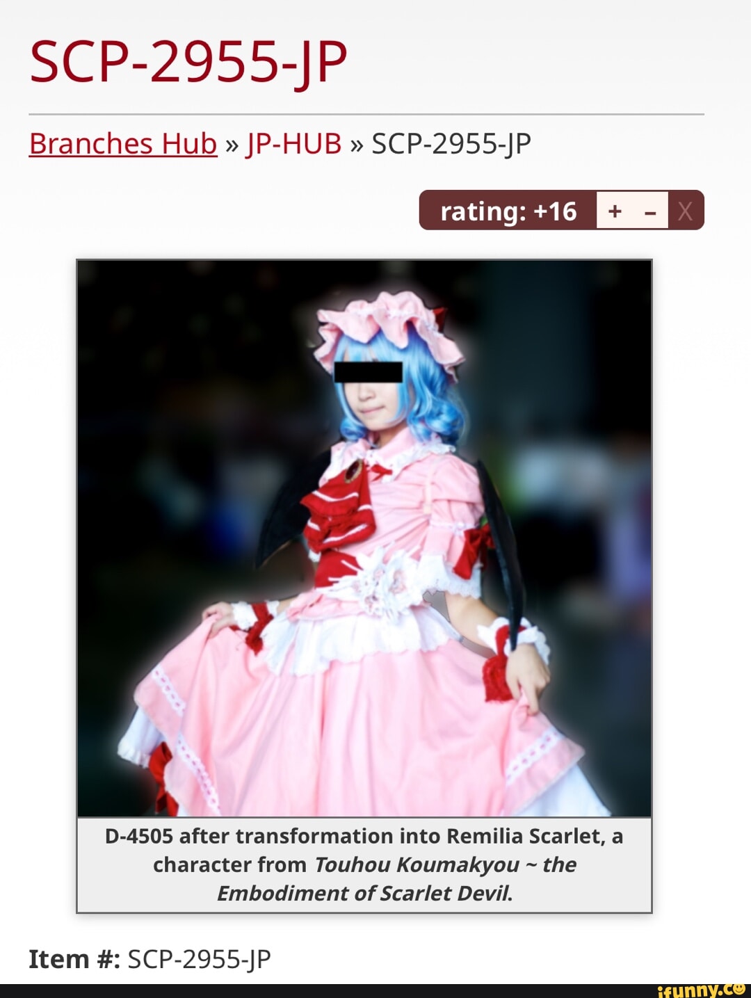 SCP-2955-JP Branches Hub " JP-HUB " SCP-2955-JP rating: +16 D-4505 ...