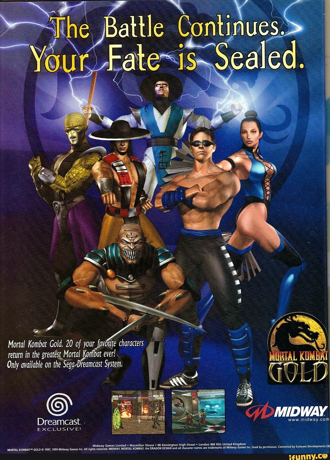 Mortal Kombat Gold. 20 of your Savotite characters return in the ...