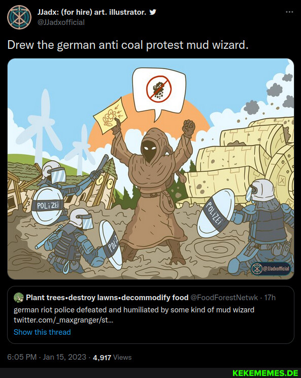 German Riot Police Mud Wizard