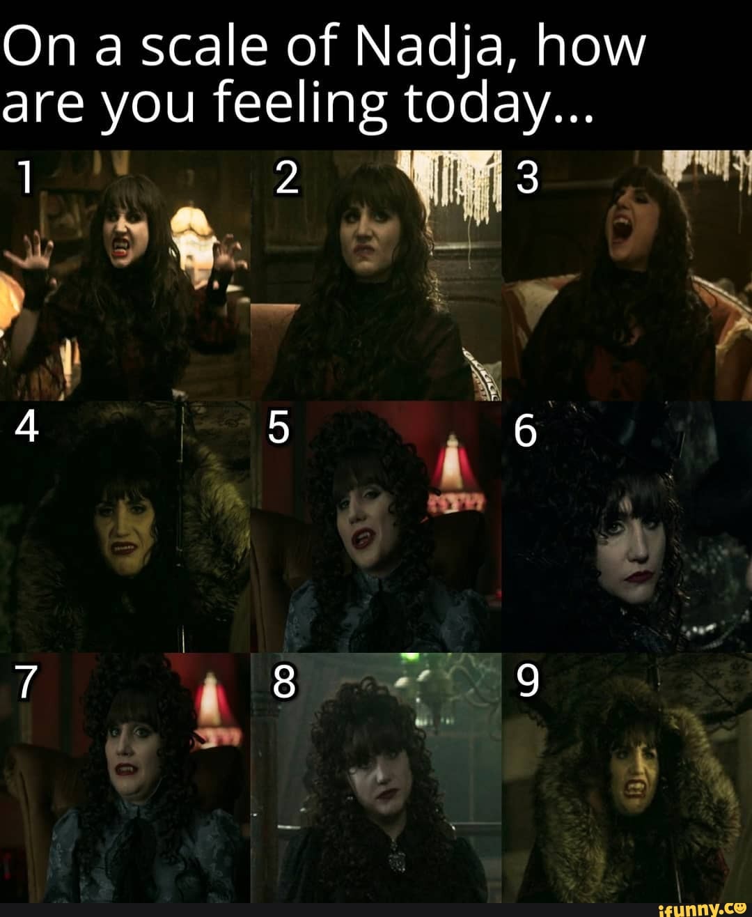 On a scale of Nadja, how are you feeling today... 1 2 3 - iFunny
