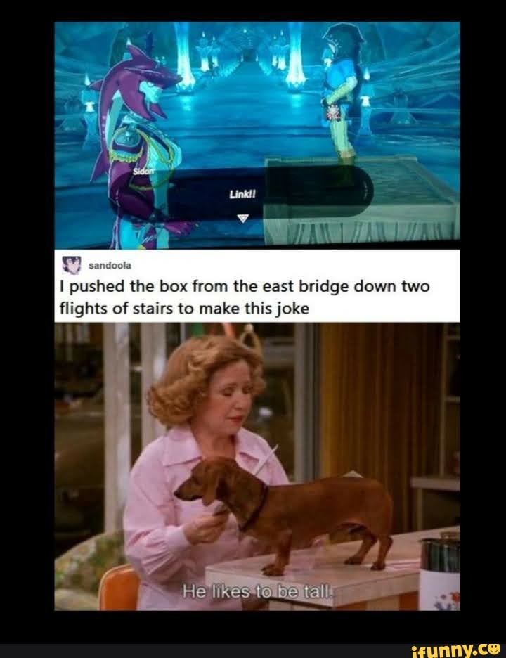 Pushed the box from the east bridge down two flights of stairs to make ...