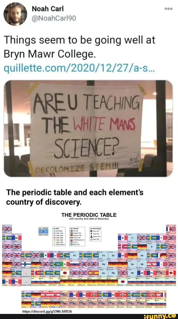 Noah Carl Things seem to be going well at Bryn Mawr College. AREU NG ...