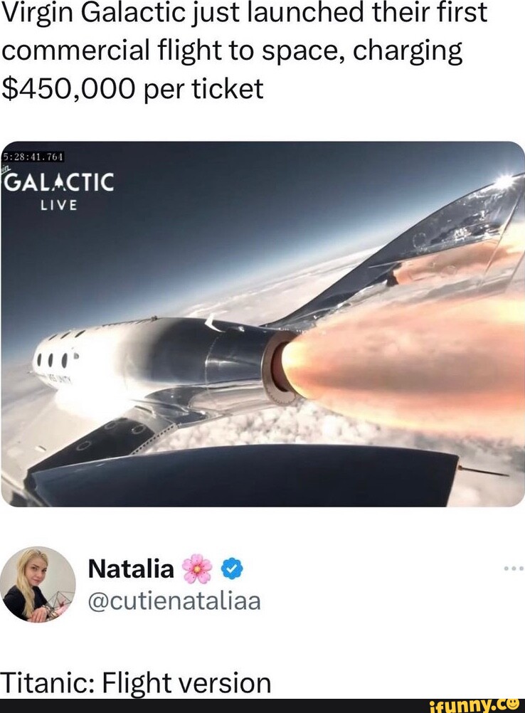 Virgin Galactic just launched their first commercial flight to space ...