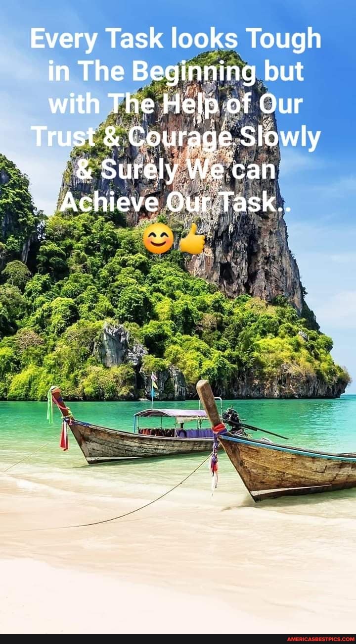 Every Task looks Tough in The Beginning but with The Help of Our Trust ...