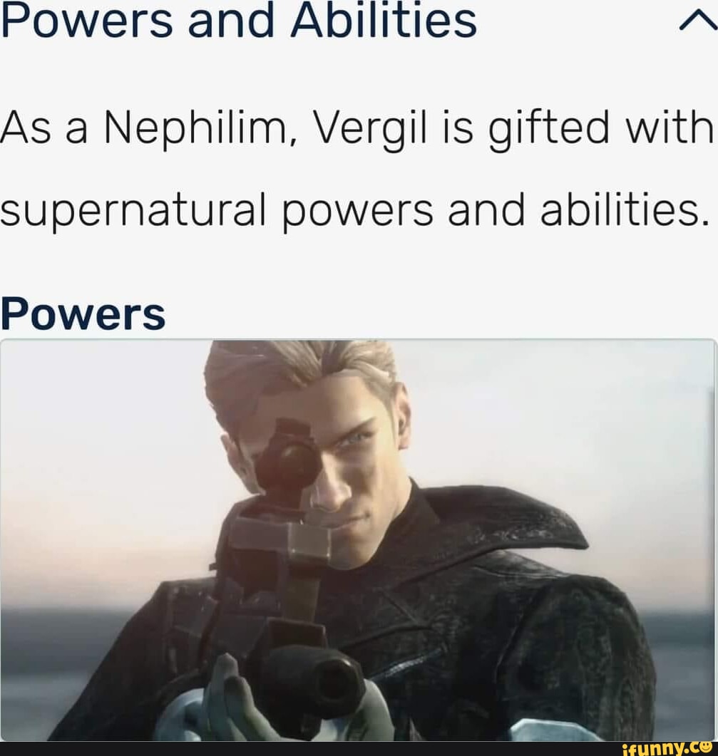 Vergil memes. Best Collection of funny Vergil pictures on iFunny