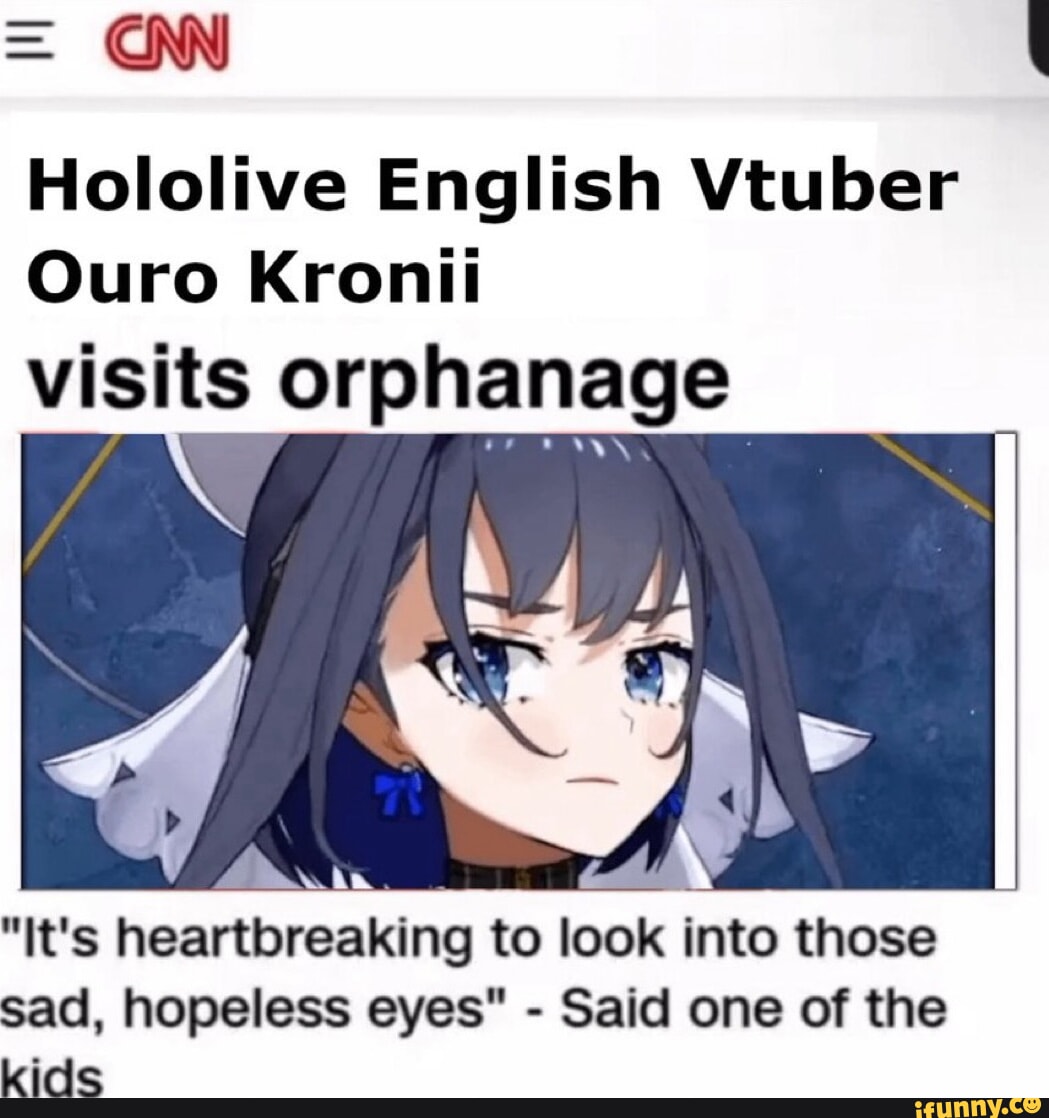 Hololive English Vtuber Ouro Kronii visits orphanage "It's ...