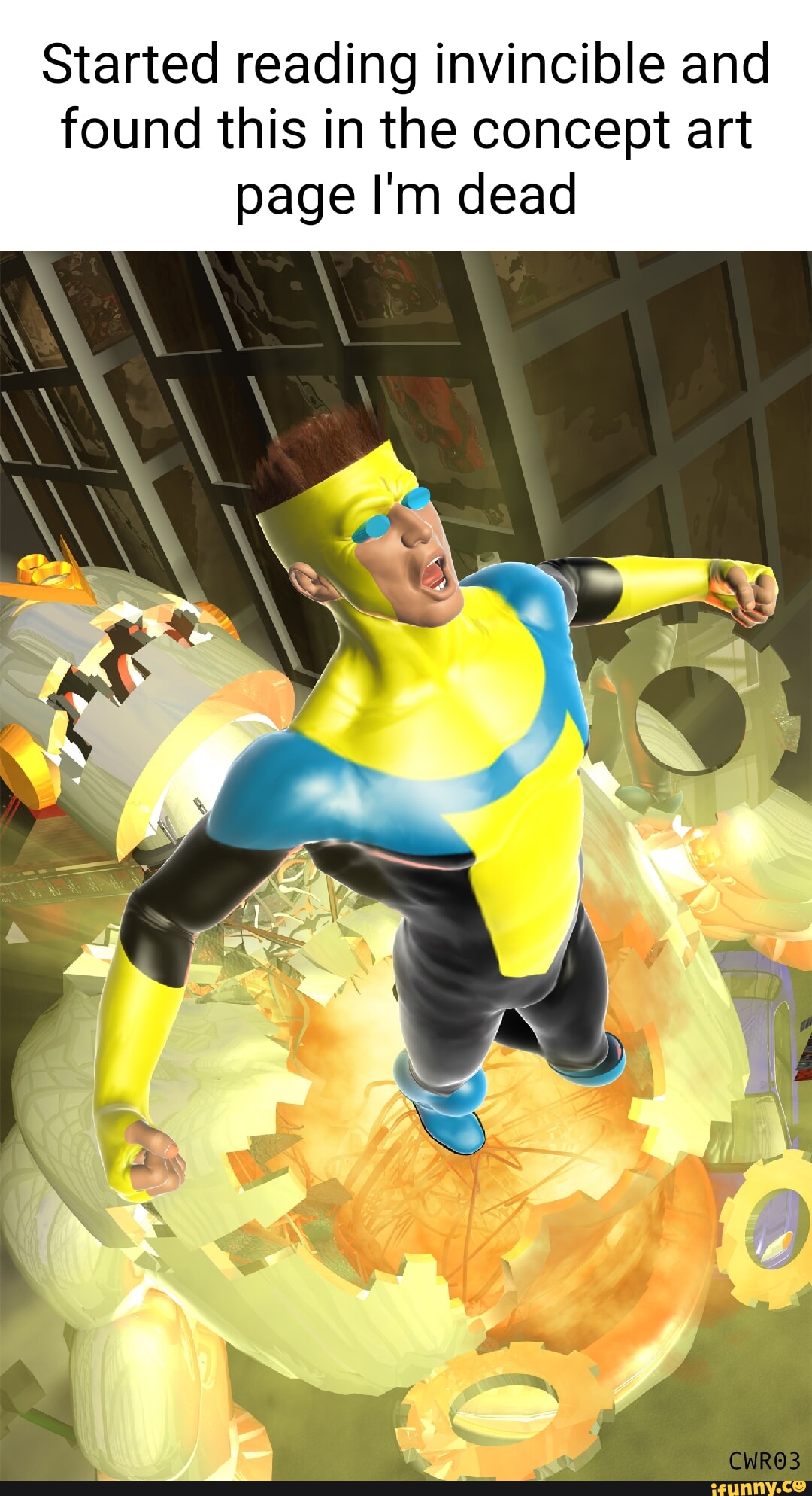 Started reading invincible and found this in the concept art page I'm ...