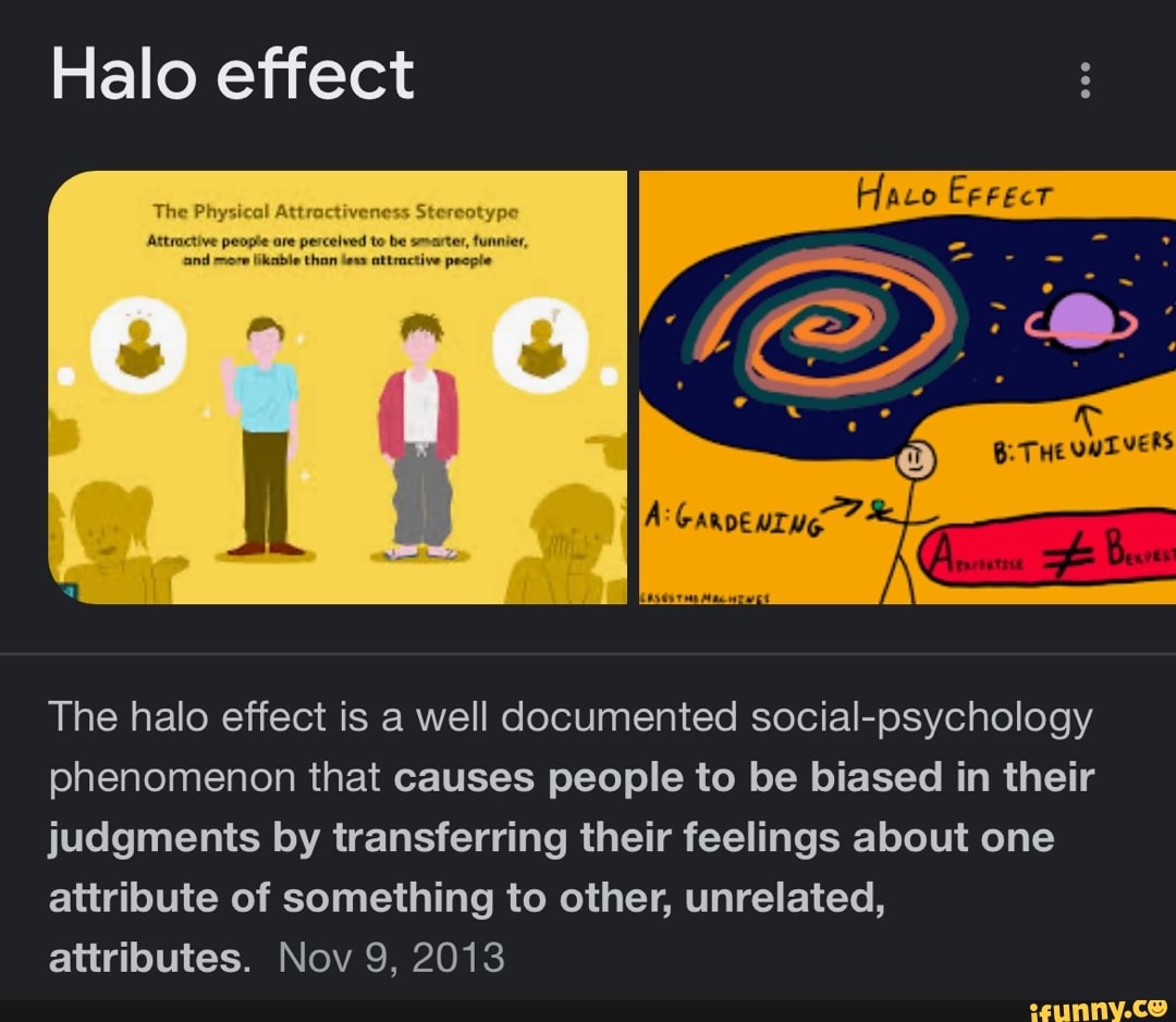 Halo effect 'The to Haco Ow The halo effect is a well documented social ...