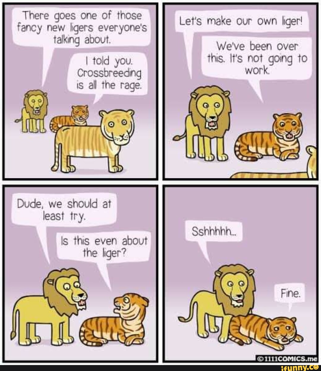 There goes one of those fancy new ligers everyone's taking about. I ...