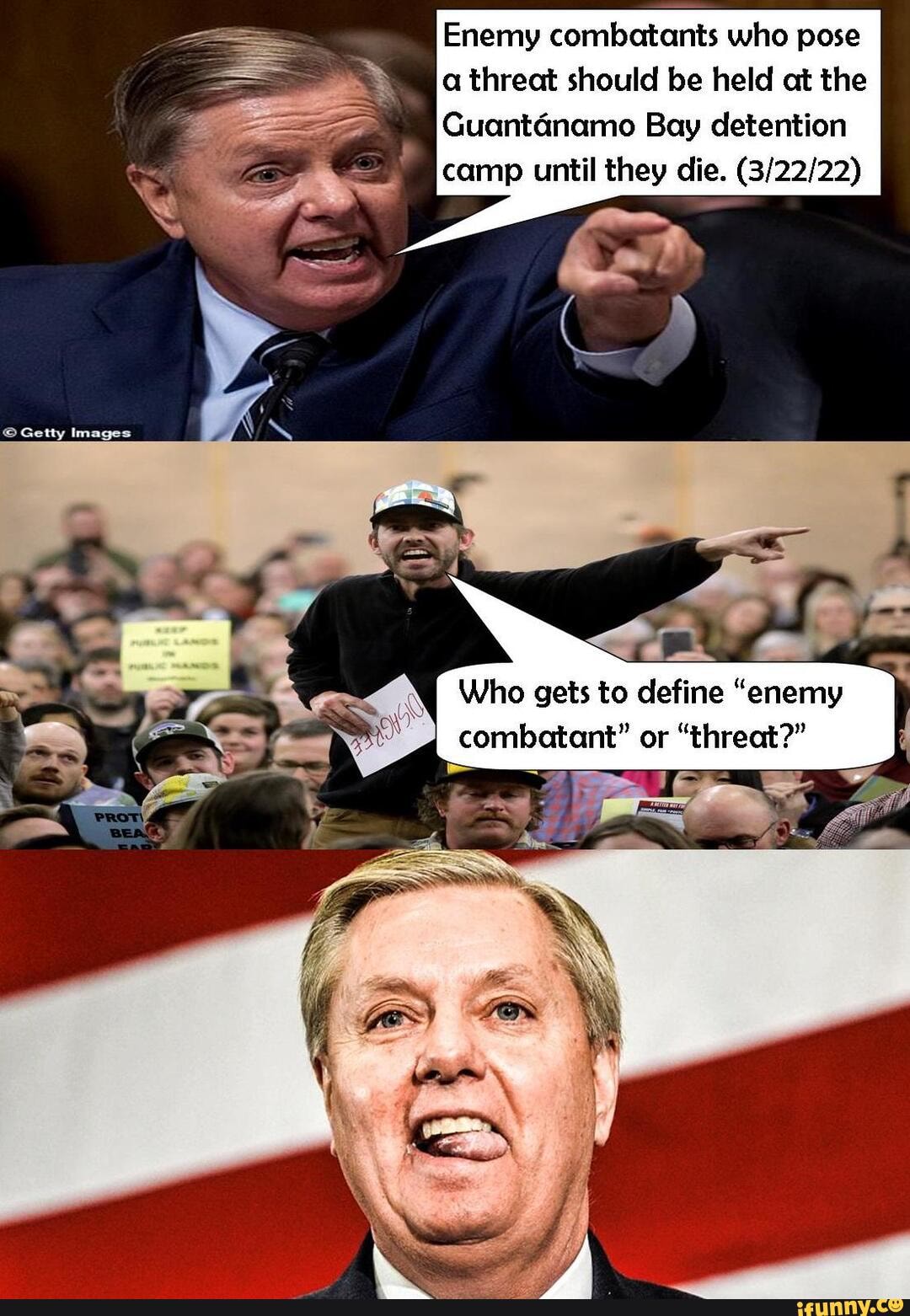 Enemy combatants who pose a threat should be held at the Guantanamo Bay ...