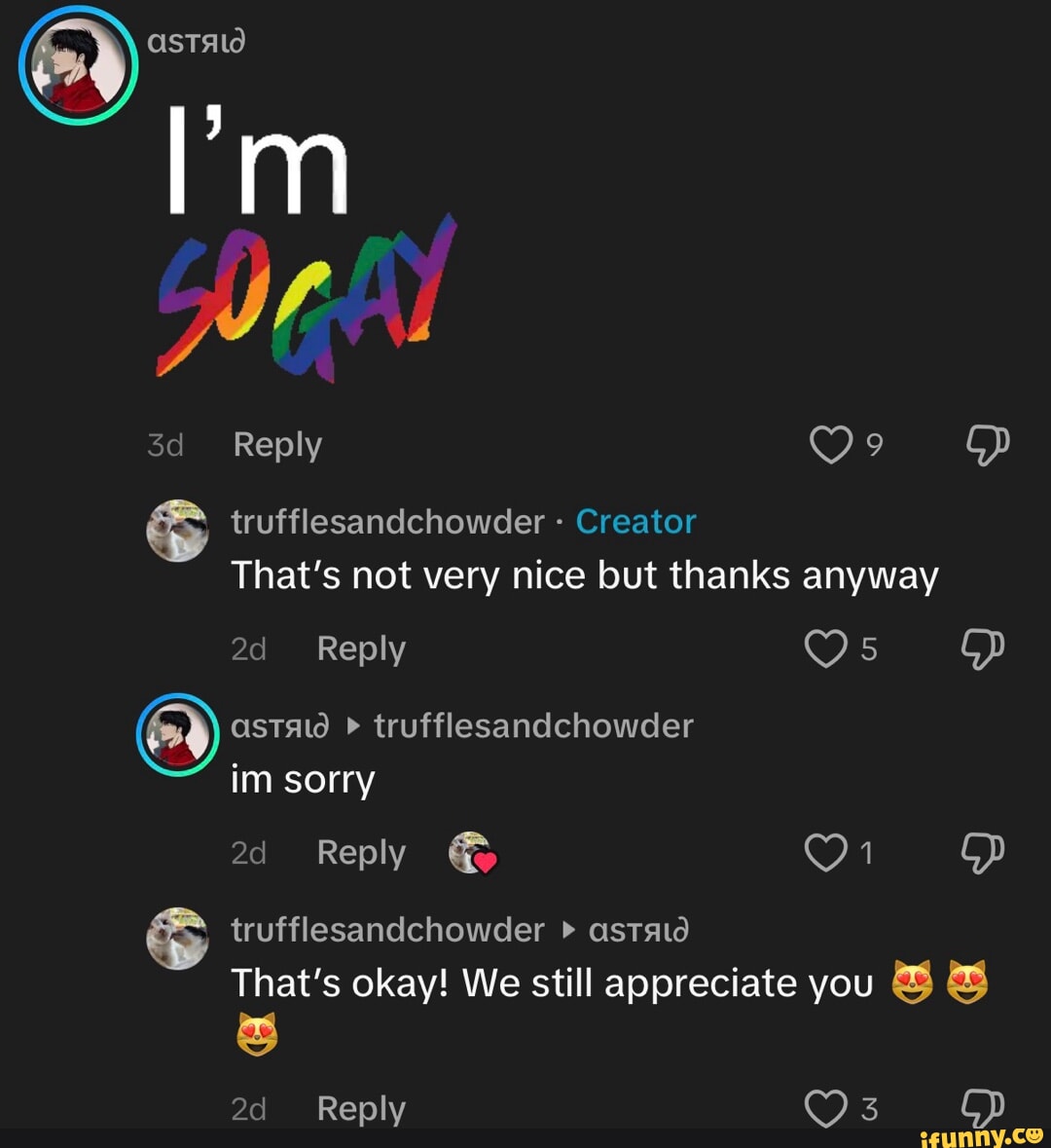 Astad I'm Reply OF trufflesandchowder - Creator That's not very nice ...