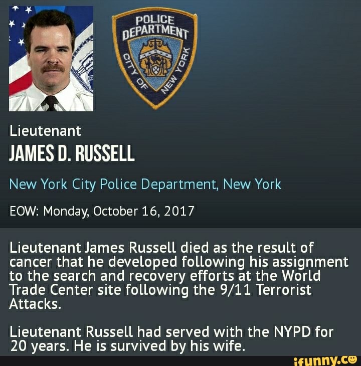 Lieutenant JAMES D. RUSSELL New York City Police Department, New York ...