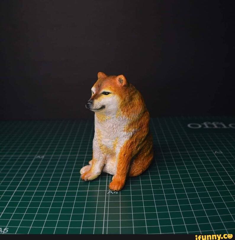 Swole Doge & cheems handmade resin figures - iFunny