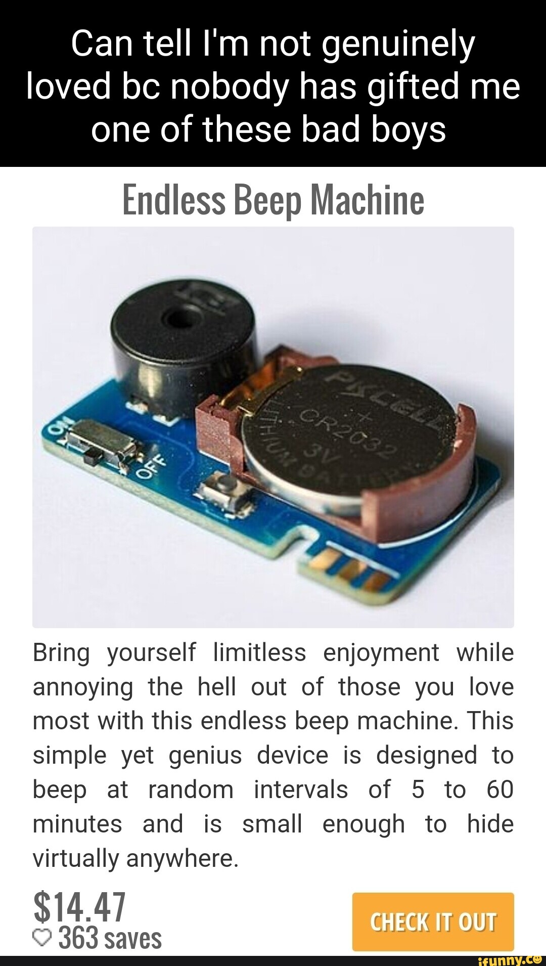 Can tell I'm not genuinely loved bc nobody has gifted me one of these ...