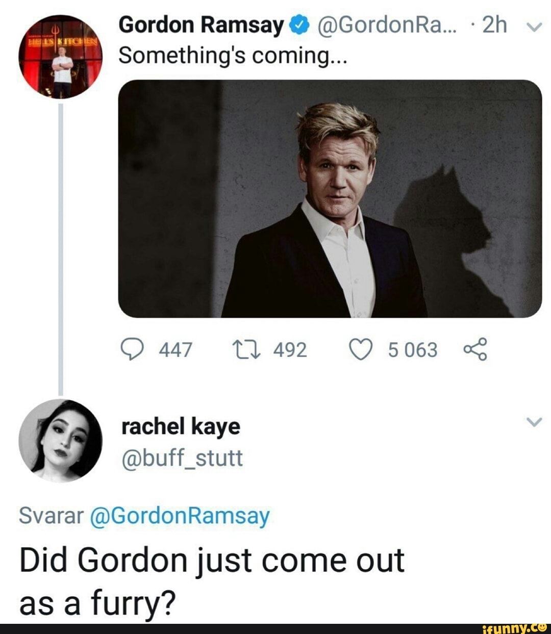 Did Gordon just come out as a furrv? - iFunny