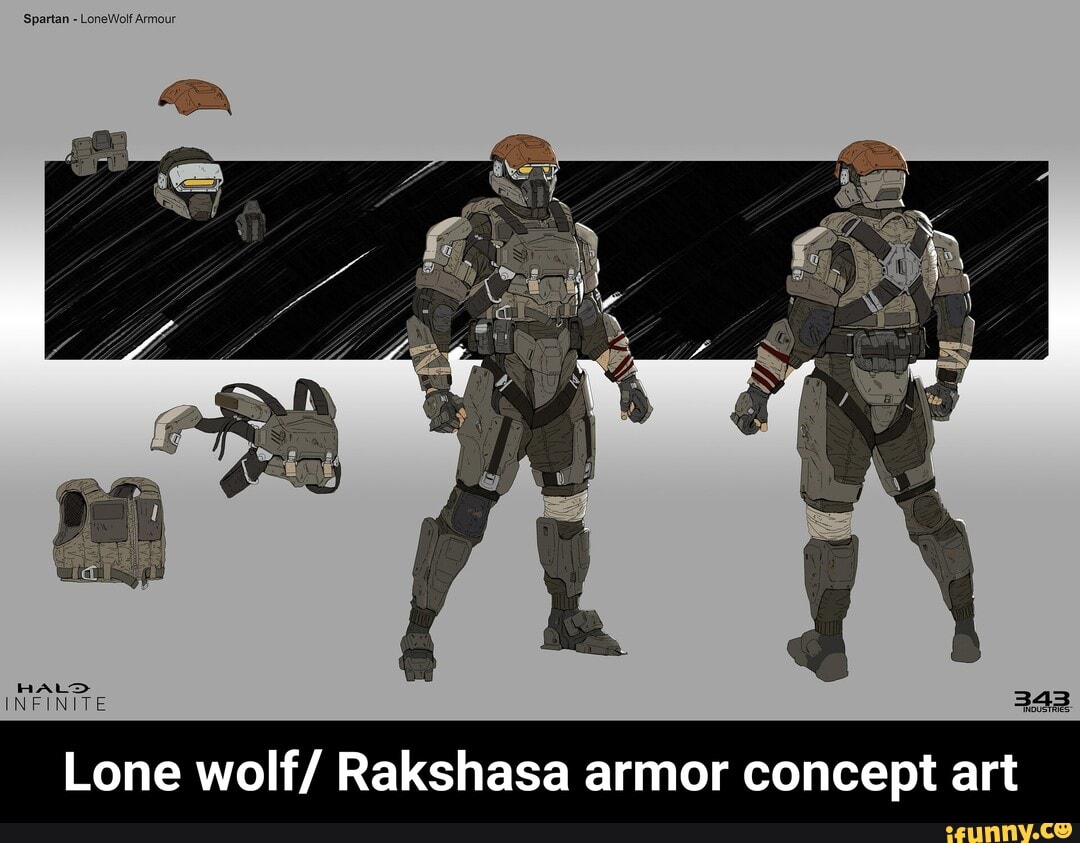 Spartan - LoneWolf Armour HALD Lone wolf/ Rakshasa armor concept art ...