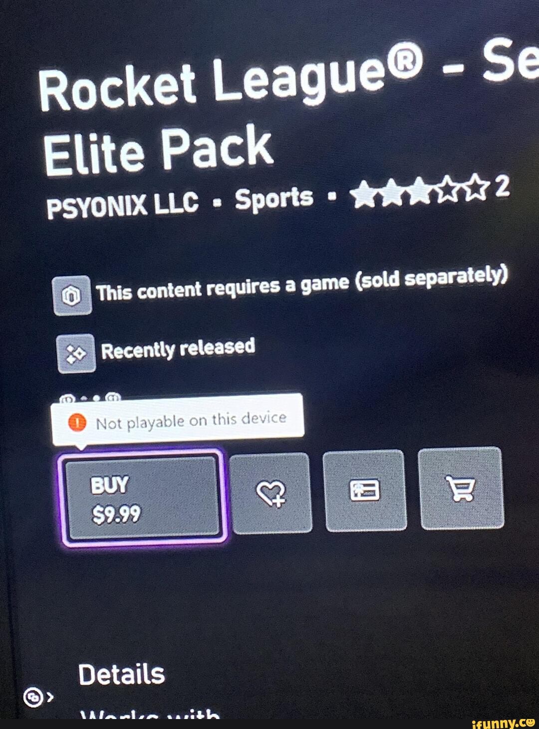 Rocket - Se Elite Pack PSYONIX LLC Sports 2 This content requires a ...